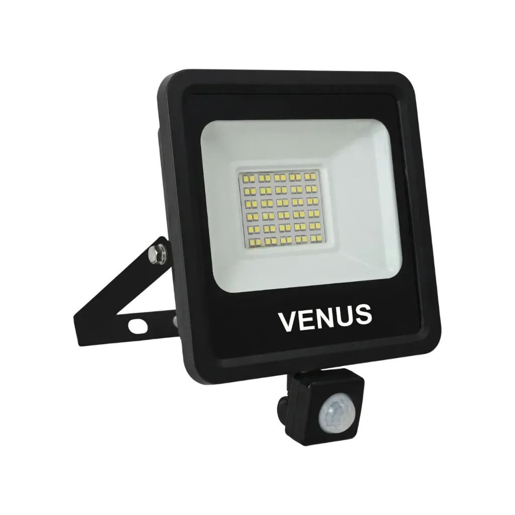 Venus LED Floodlight With Motion Sensor 50W 4250LM IP65 6500K | EGTRADE